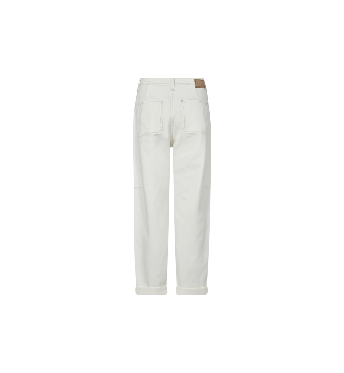 Mos Mosh Aymen Melo Pant in White – blue Saffron Walden