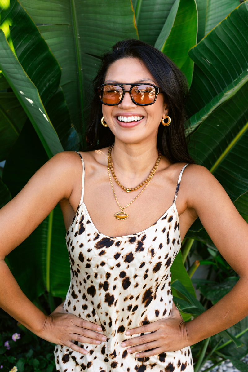 Talis Chains Tigers Eye Pendant Necklace – blue Saffron Walden