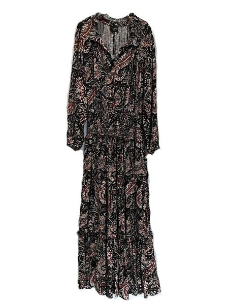 *LAST ONE!* Lavi Marielle Dress in Nero Multi – blue Saffron Walden